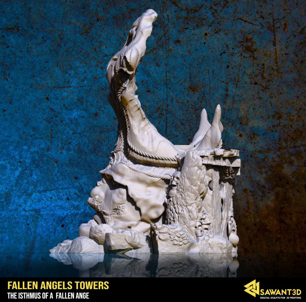 Fallen Angels Tower /SET/ – Sawant3D – Printable Tabletop Scenery