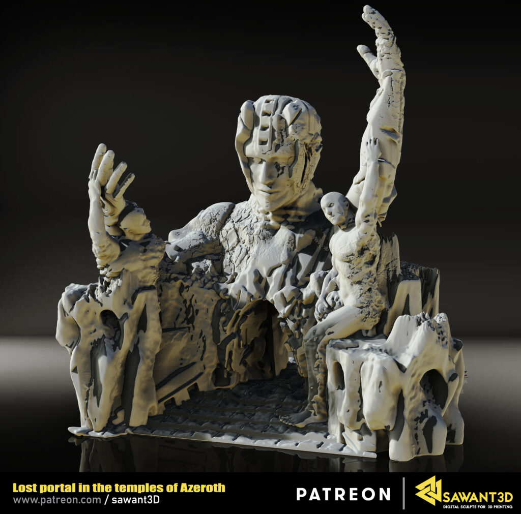 Temple of the three Giants – Sawant3D – Printable Tabletop Scenery
