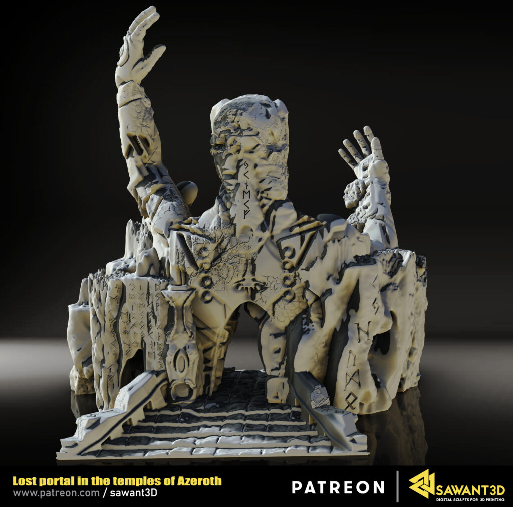 Temple of the three Giants – Sawant3D – Printable Tabletop Scenery